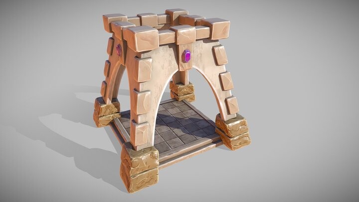ArtStation - 3D Stylized Temple