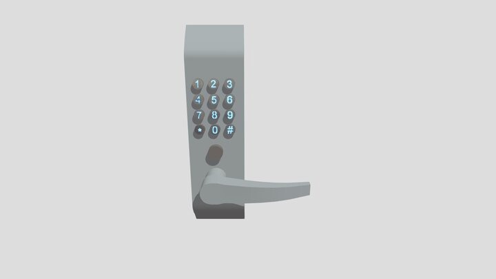 ArtStation - Code Lock Door Handle