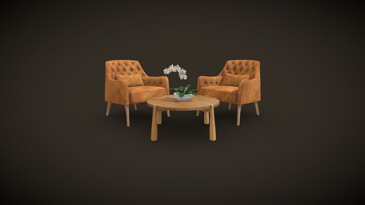 ArtStation - AR ready Models of Portland Table Set