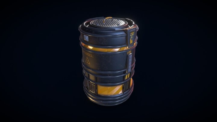 ArtStation - Barrel - High Fantasy Cyberpunk Scene Asset (Collaborative ...