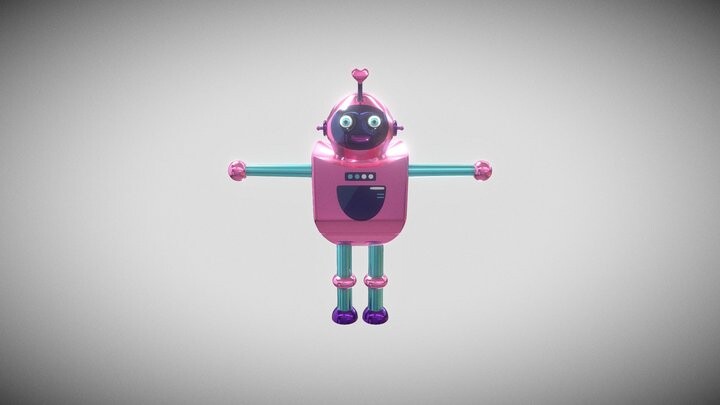 ArtStation - Robotina Model 3D para Semillero de Innovación