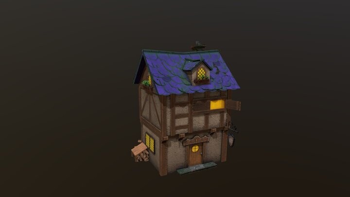 ArtStation - Low Poly Tavern