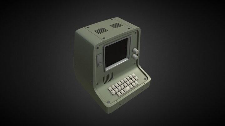 ArtStation - Retro Stylized Computer