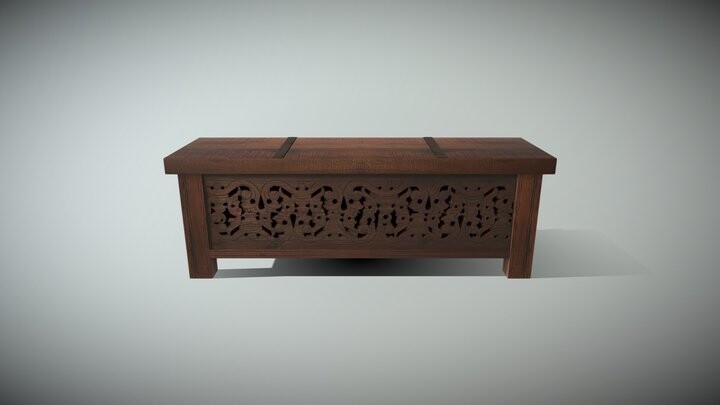 ArtStation - Wooden Chest Box