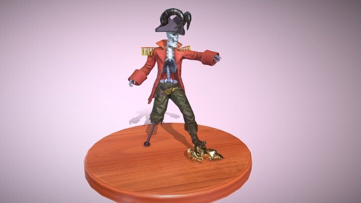 ArtStation - Pirate Skeleton 3D