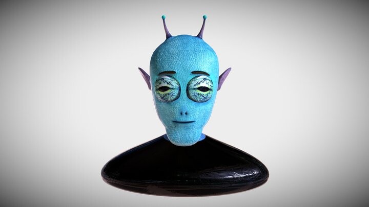 ArtStation - 3D Alien Bust