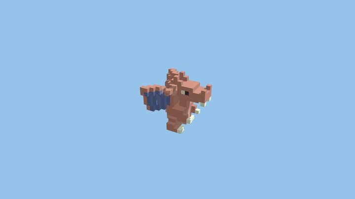 ArtStation - Charizard - Turning my pixel art into 3D!