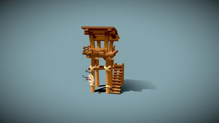 ArtStation - Low Poly Watchtower