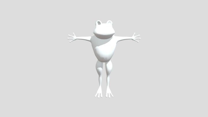 ArtStation - T-pose frog