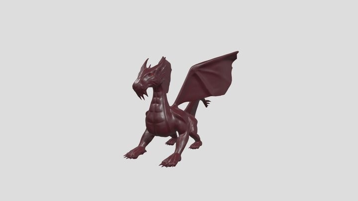 ArtStation - High Poly Dragon