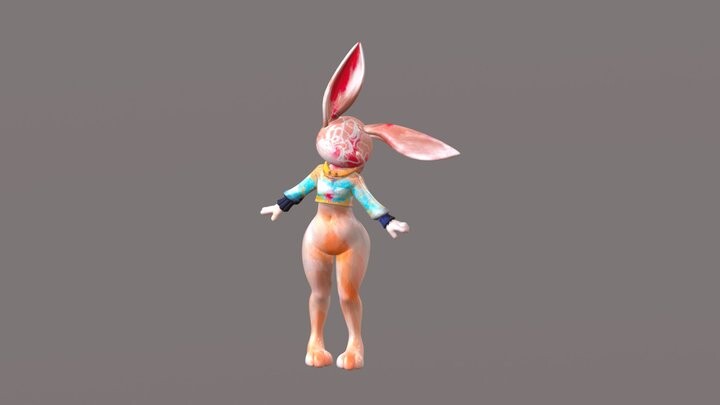 ArtStation - Bunny Character 3D study!