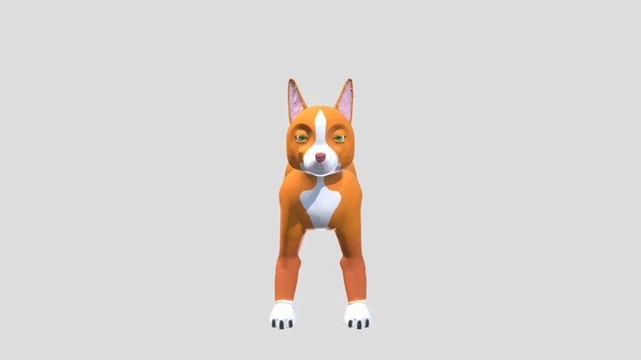 ArtStation - 3D Dog cartoon make in Blender through retopology