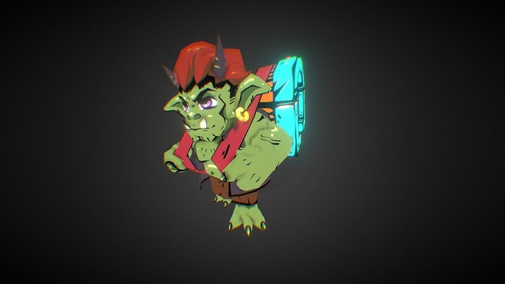 ArtStation - Low poly Goblin Animated