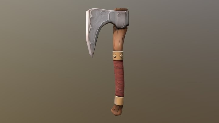 ArtStation - Stylized Axe (Hand Painted Textures)