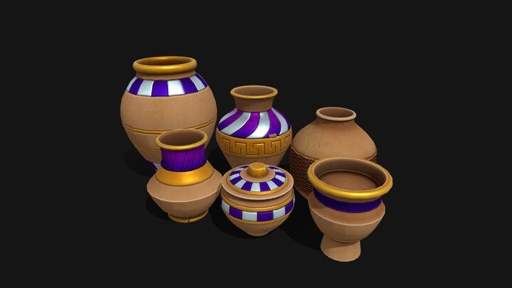 ArtStation - Stylized Pottery