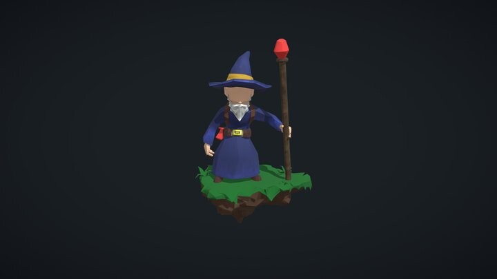 ArtStation - Wizard Low-Poly