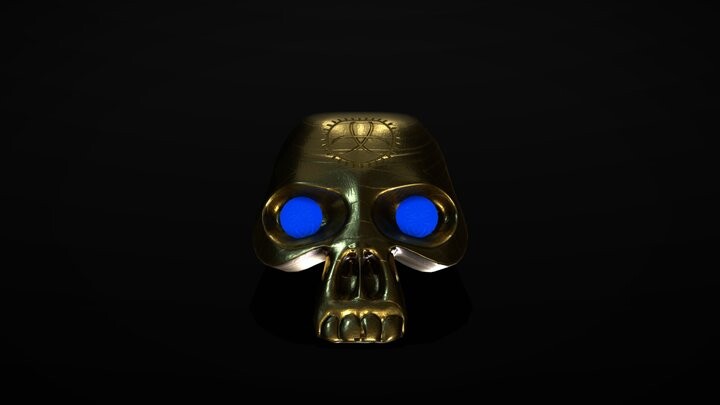 ArtStation - Golden Skull