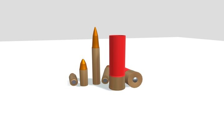 ArtStation - 3D simple bullets