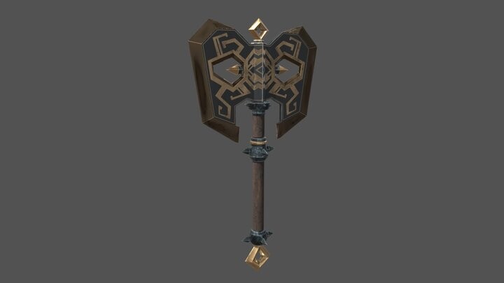 ArtStation - Golden Battle Axe