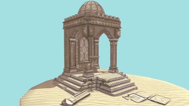 ArtStation - Arabic temple diorama