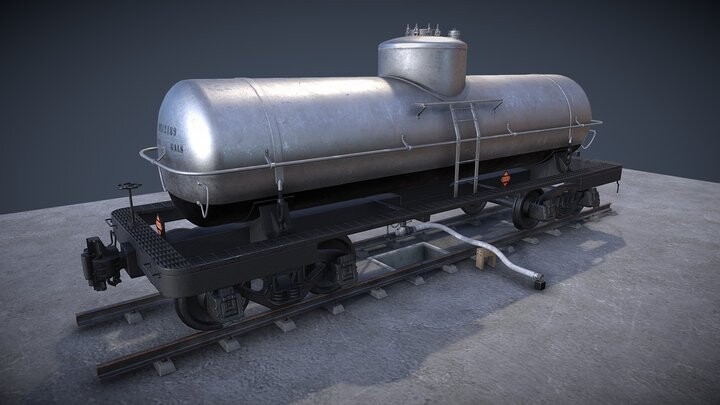 ArtStation - Tank Rail Car