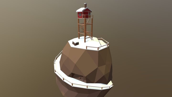 ArtStation - Low-poly Mountain