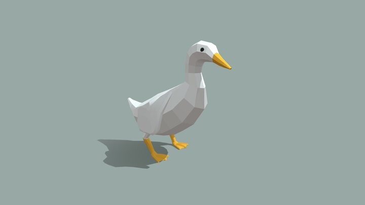 ArtStation - Animated Low-Poly Duck