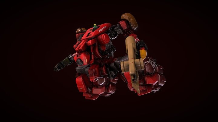 ArtStation - PNG5 Supreme Mech - 3D Model