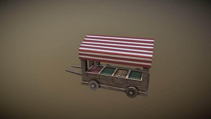 ArtStation - Medieval Market Cart
