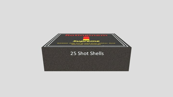 ArtStation - Low Poly 12 Gauge Shotgun Shell Box