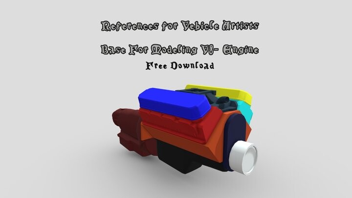 ArtStation - V8-Engine Base For Modeling