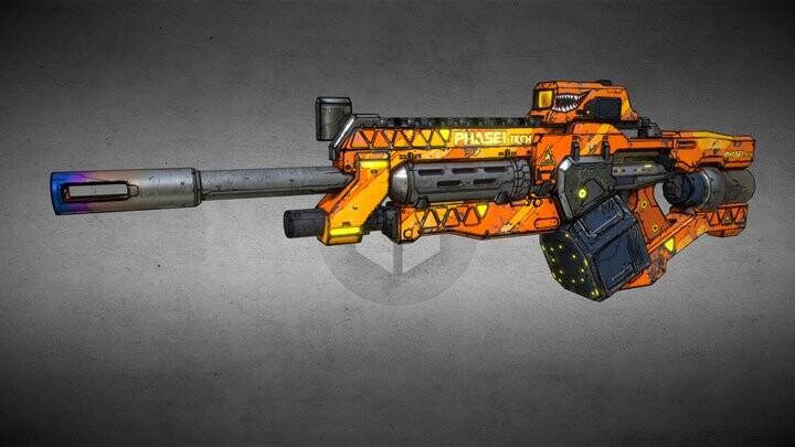 ArtStation - Weapon Prop in the style of Borderlands