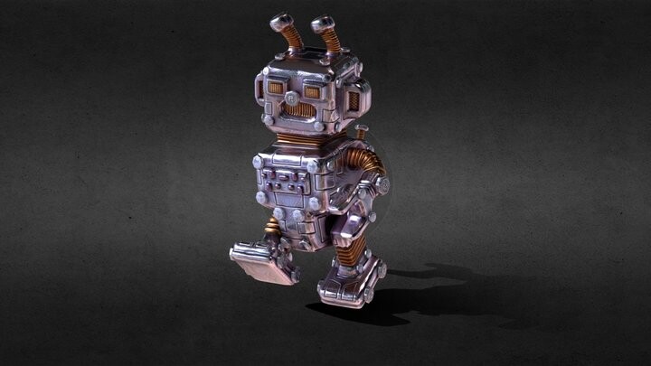 ArtStation - Jumpy Robot Guy (game-ready, animation)