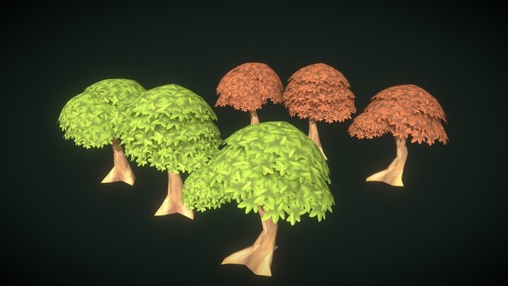 ArtStation - Stylized Trees