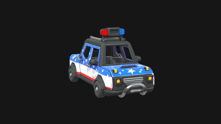 ArtStation - Cop Car [game asset]