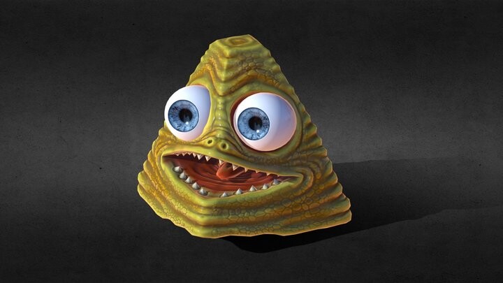 ArtStation - Pyramid Creature (low-poly, game-ready)