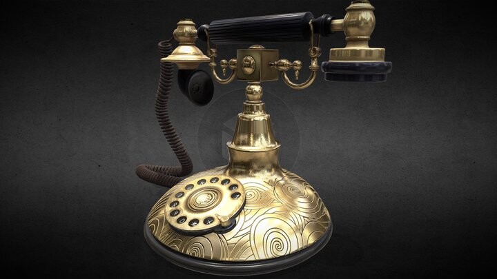 ArtStation - 1910 European Vintage Phone
