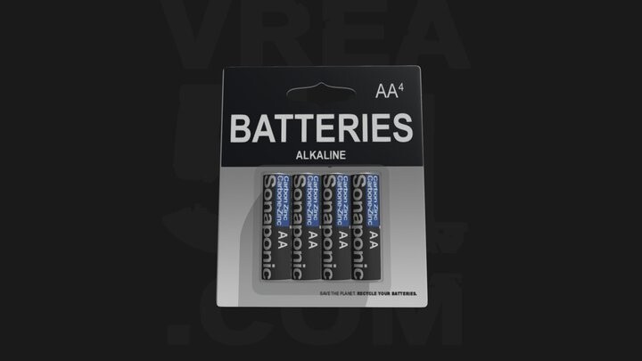 ArtStation - AA Batteries & Packaging