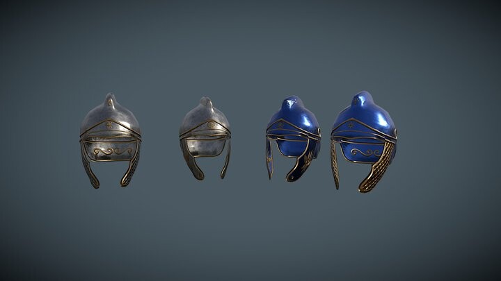 ArtStation - Bactrian Helmets