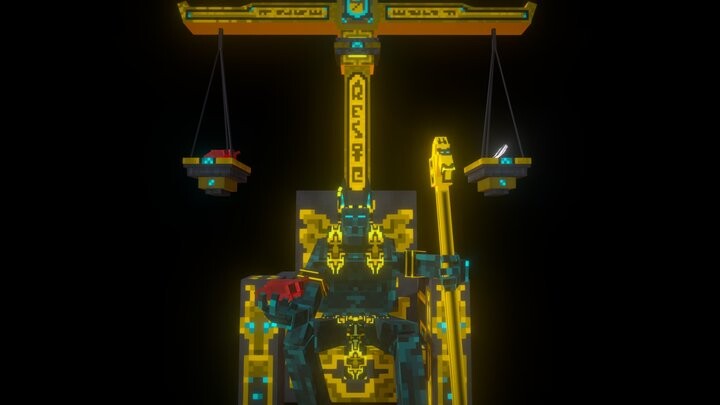 ArtStation - Block (pixel art) 3d Models