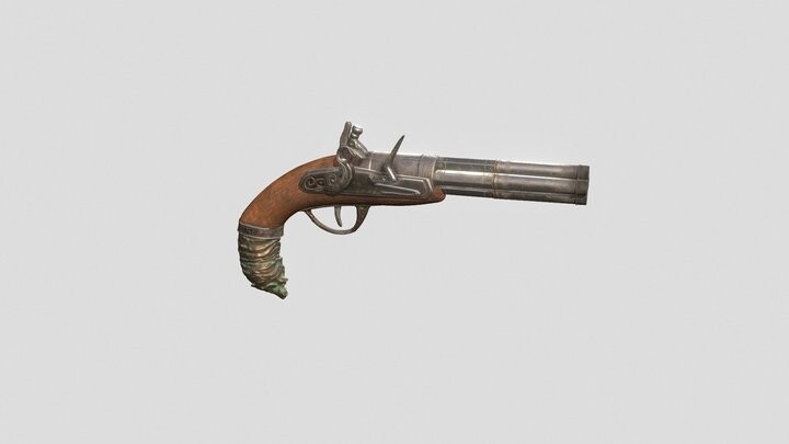 ArtStation - Four Barrel Bear Flintlock