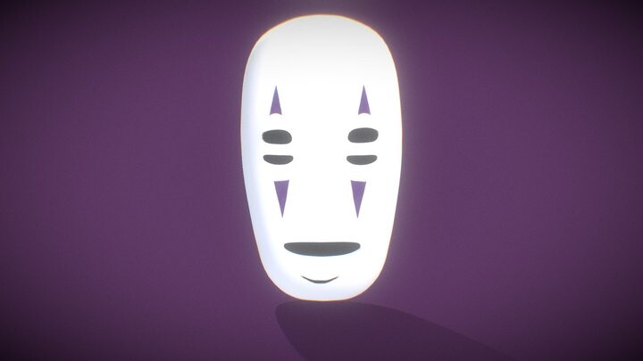 ArtStation - Nameless Spirit mask (Spirited Away)