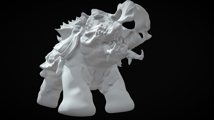 ArtStation - blender | 3D modeling Фэнтезийный монстр 0.0