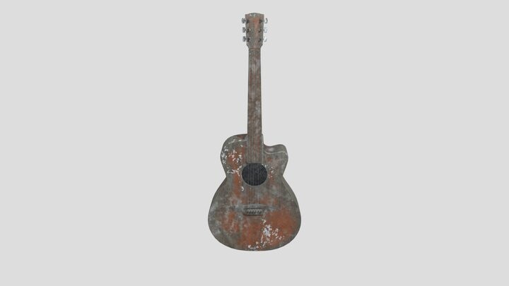 ArtStation - snow old guitar