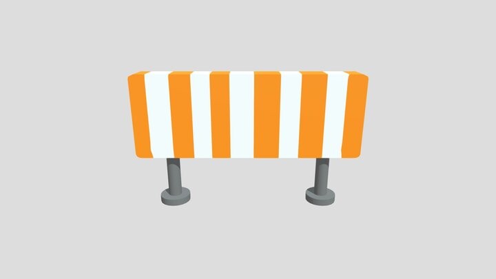 ArtStation - Traffic Barrier 3D Model | Free Download