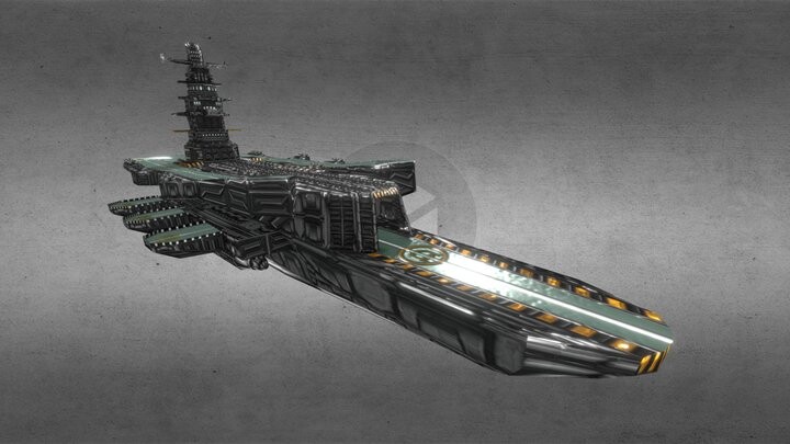 ArtStation - Mecha/Aircraft Carrier Ship