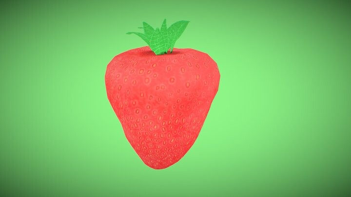 ArtStation - Texture Painted Strawberry