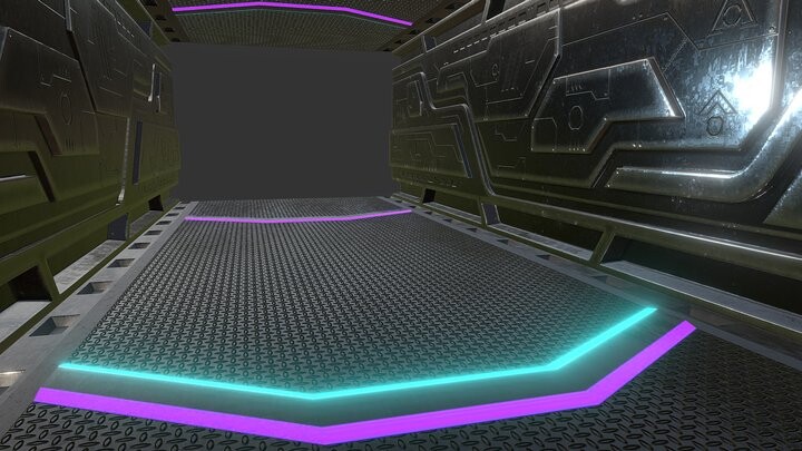 ArtStation - Sci-Fi corridor 3d models