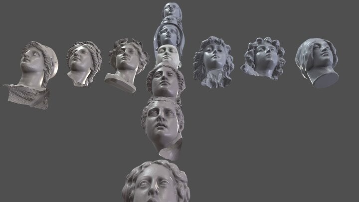 ArtStation - Greek heads