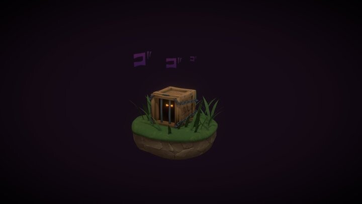 ArtStation - Stylized scary box